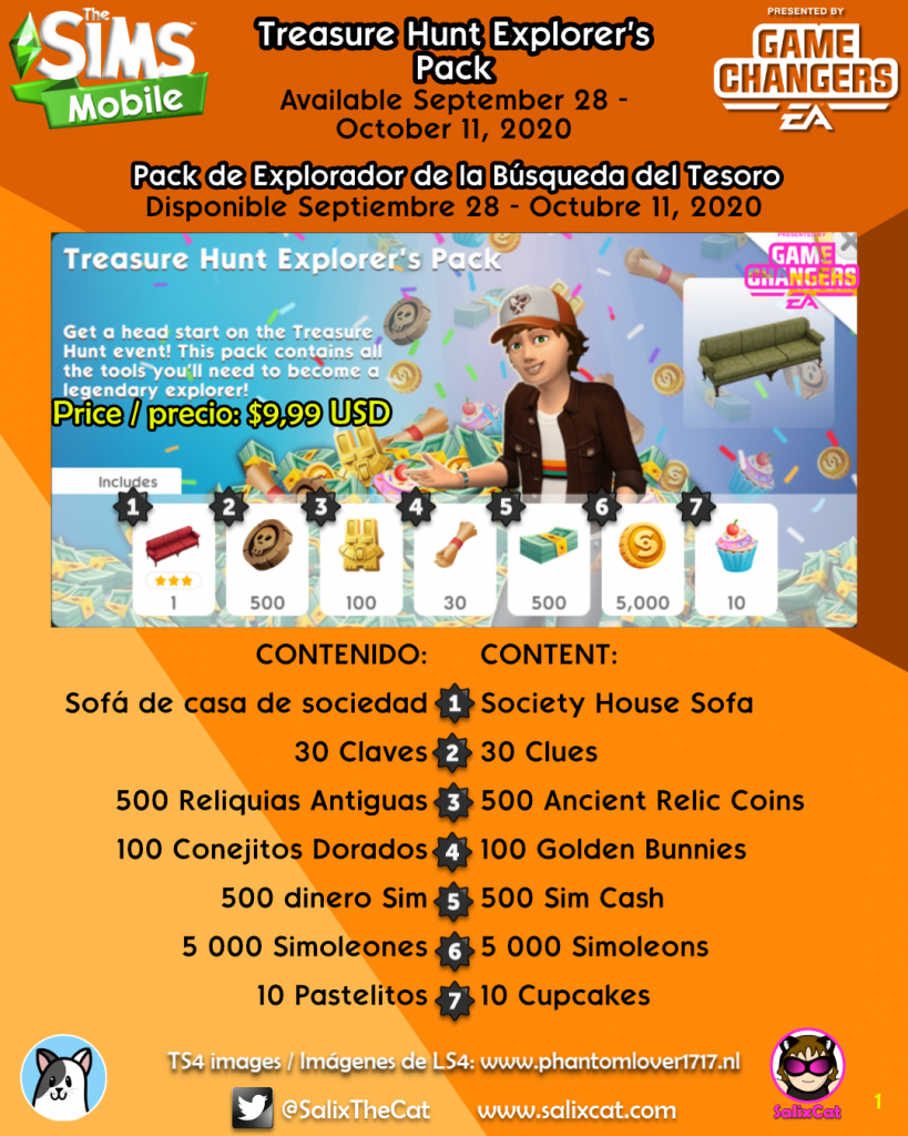 28 de septiembre 2020 – Treasure Hunt Explorer’s Pack – Pack Explorador ...