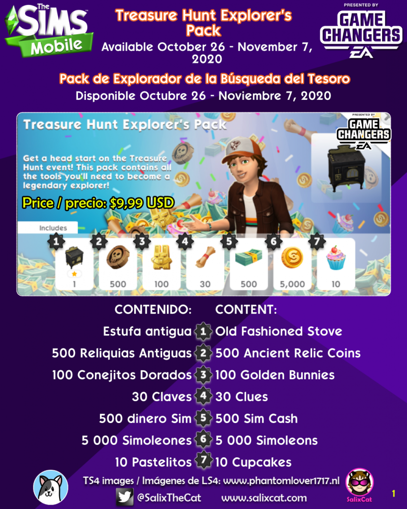 26th of October 2020 – Treasure Hunt Explorer’s Pack #2 – Pack de ...