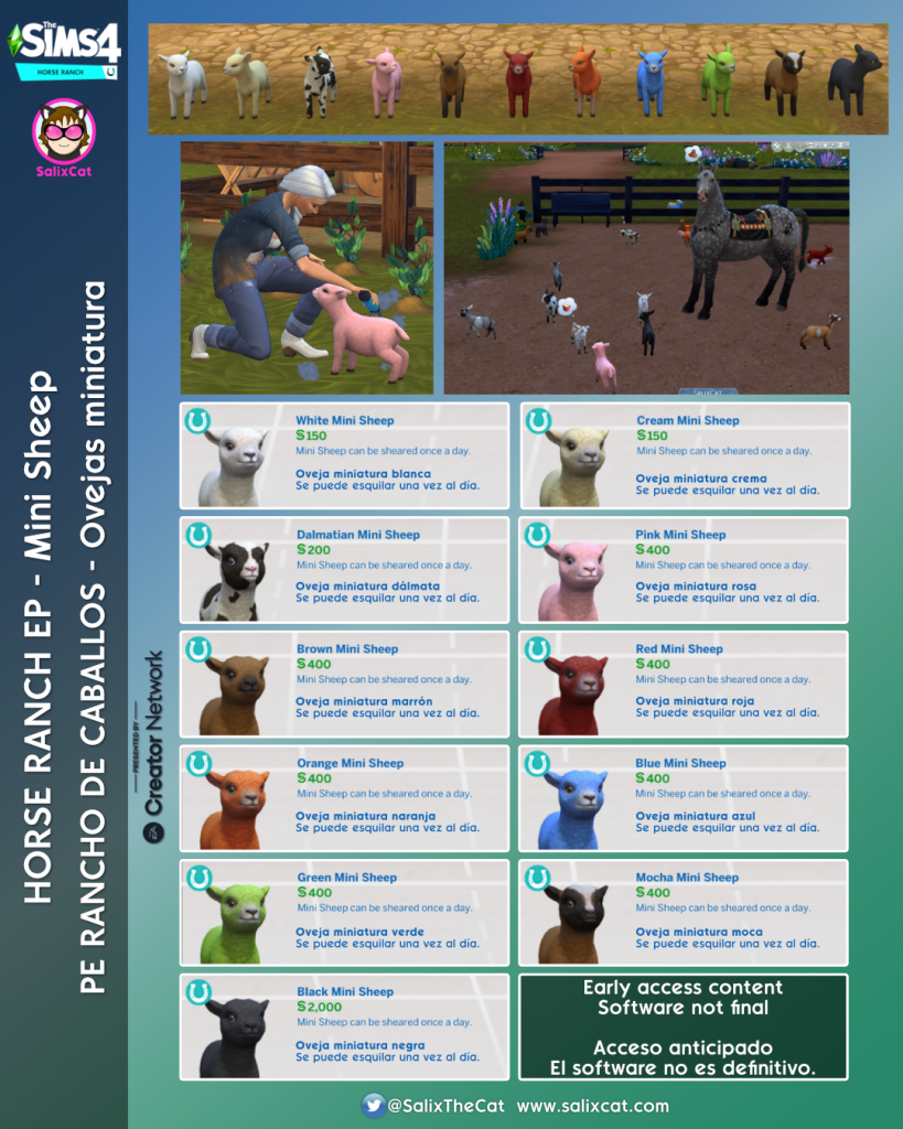 The Sims 4™ Horse Ranch – Mini Sheep and Mini Goats