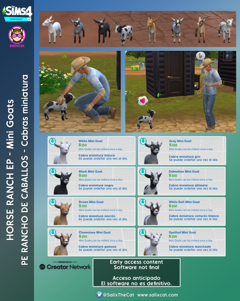 The Sims 4™ Horse Ranch – Mini Sheep and Mini Goats